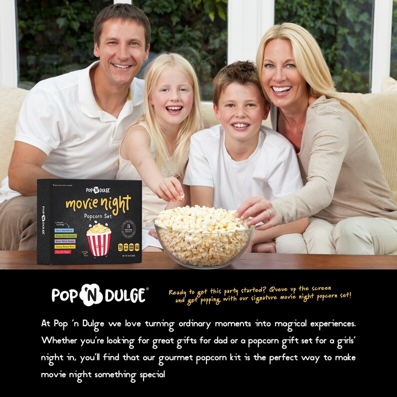 Movie Night Gift Basket Popcorn Gift Set - Etsy