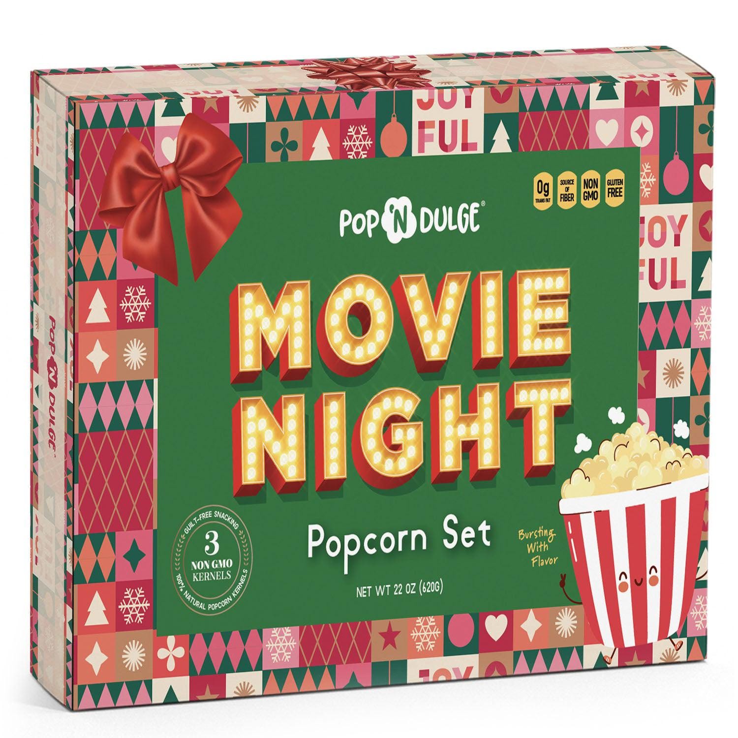 Christmas Movie Night Gourmet Popcorn Gift Set - Etsy