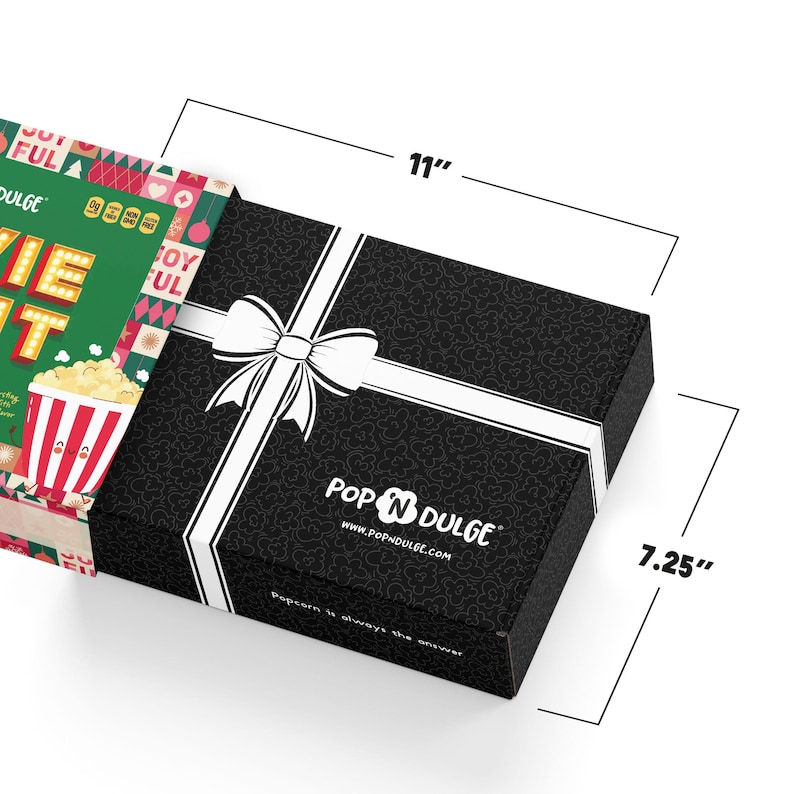 Christmas Movie Night Gourmet Popcorn Gift Set - Etsy