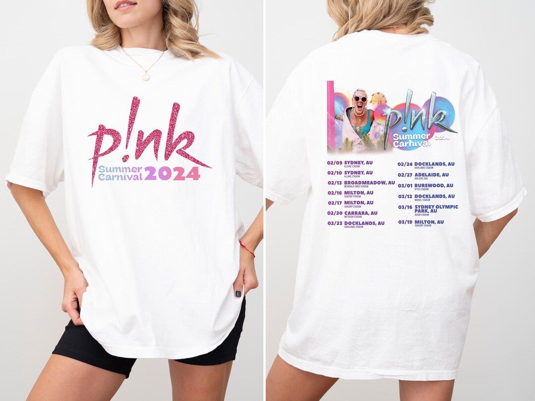 Pnk Pink Summer Carnival Tour 2024 T-shirt, Pink Fan Lovers Shirt ...