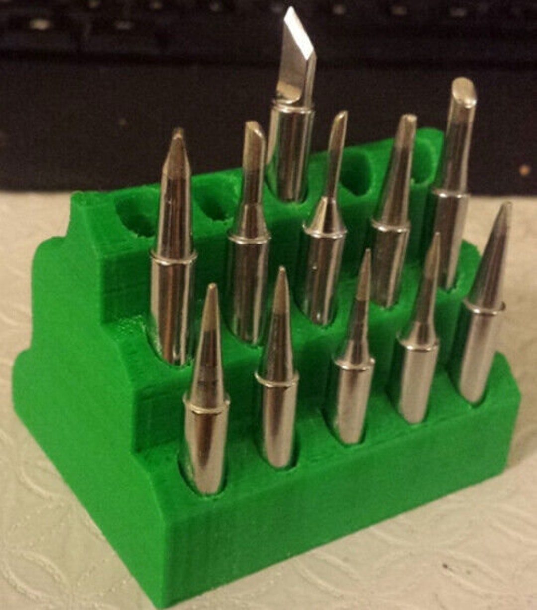 Soldering Iron Tip Desk Organizer Holder holds 15 Tips 7mm Hole - Etsy
