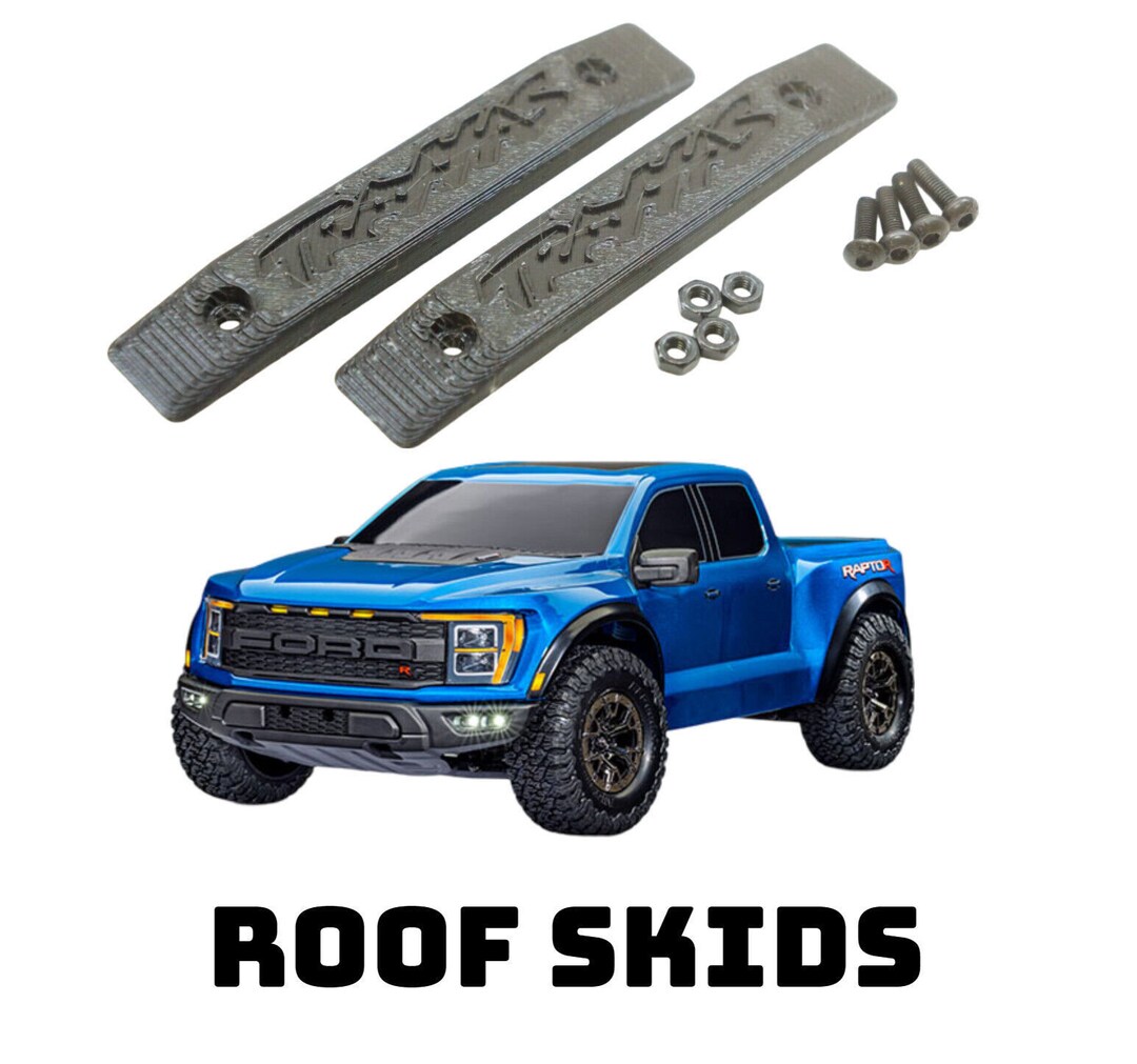 Upgrade Roof Rack Guard Skid Plates for Traxxas F-150 Raptor R Sct ...