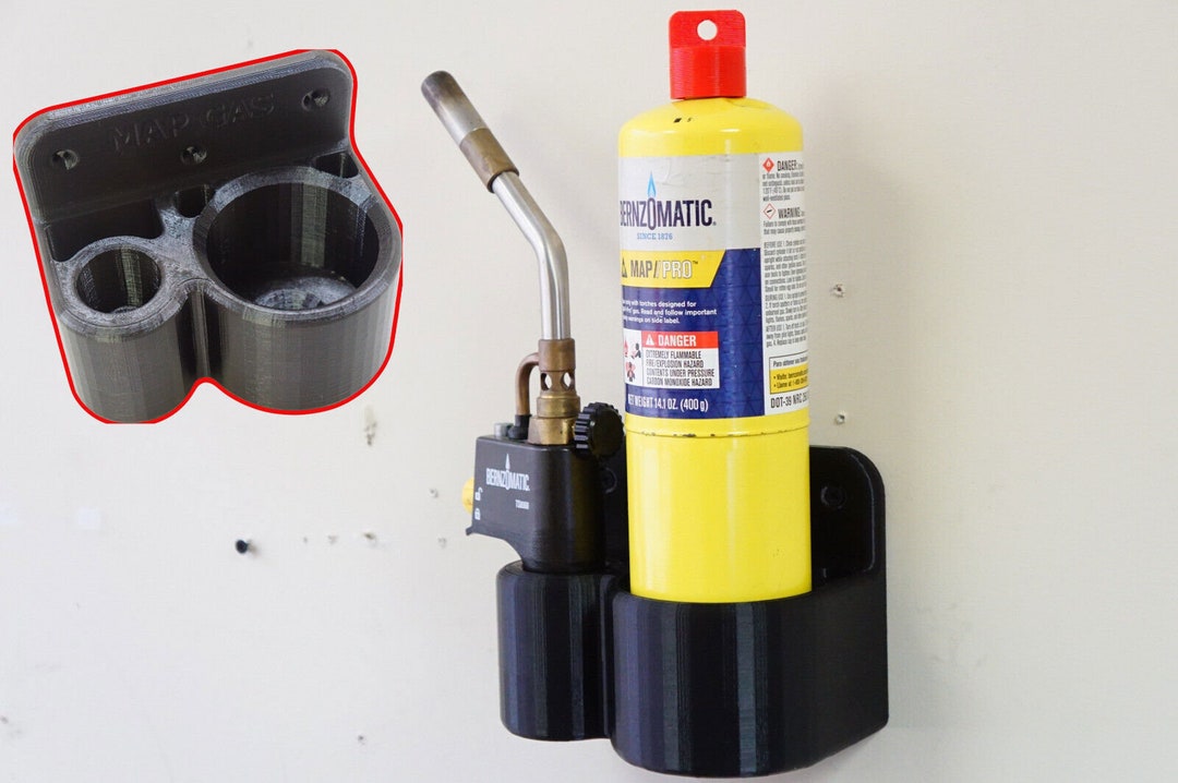 Wall Mount Holder Bracket for Map Pro Propane Gas Bottle & Torch for ...