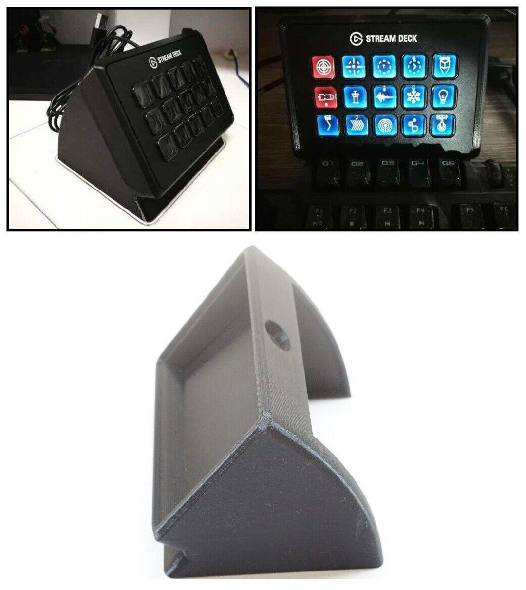 Angled Desk Stand Holder Mount for Elgato Stream Deck Creation ...