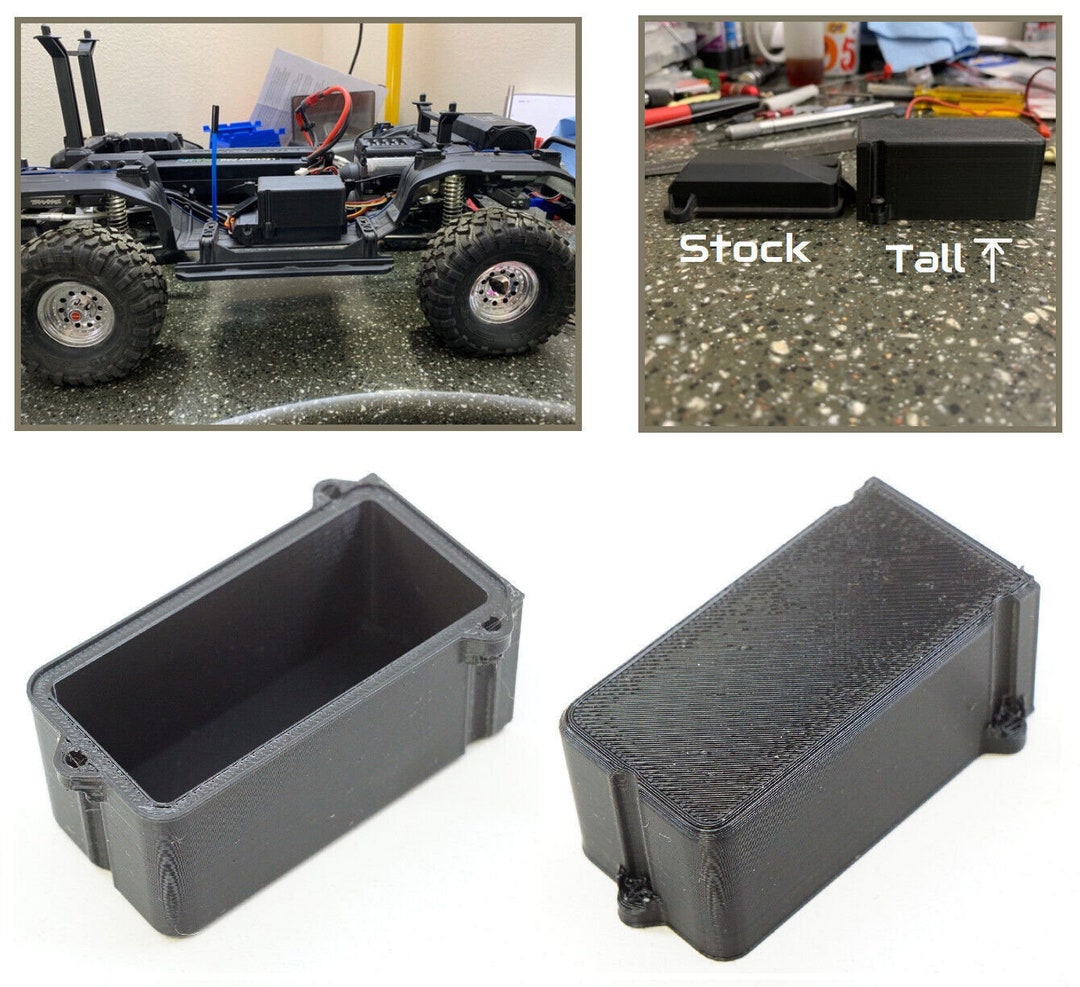 Upgrade Tall & Deep Xl Receiver Box for Traxxas Trx-4 Rc Crawler Trx4 ...