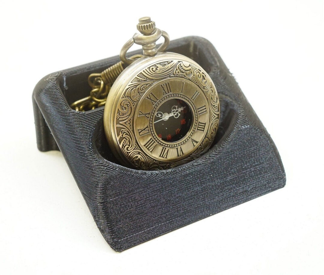 Pocket Watch Table / Desk Surface Display Holder W/ Chain Indent - Etsy
