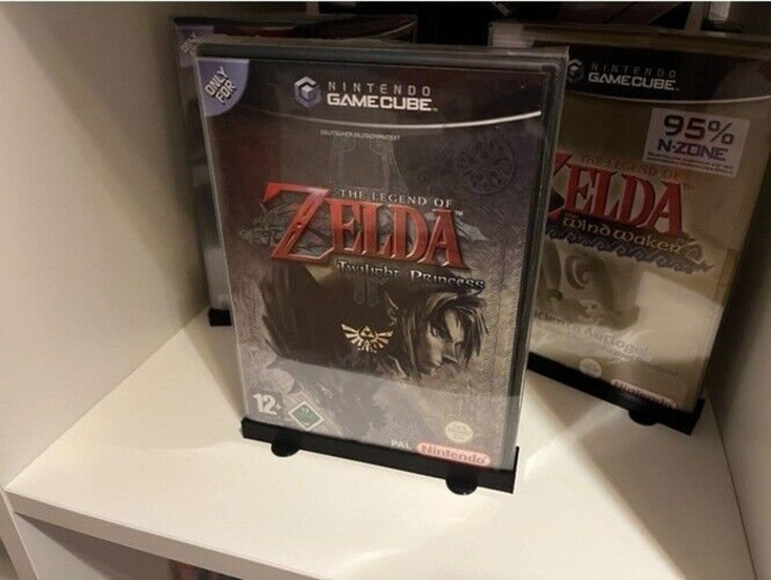 Vertical Display Stand for Nintendo Gamecube & Wii Clear Case Games ...