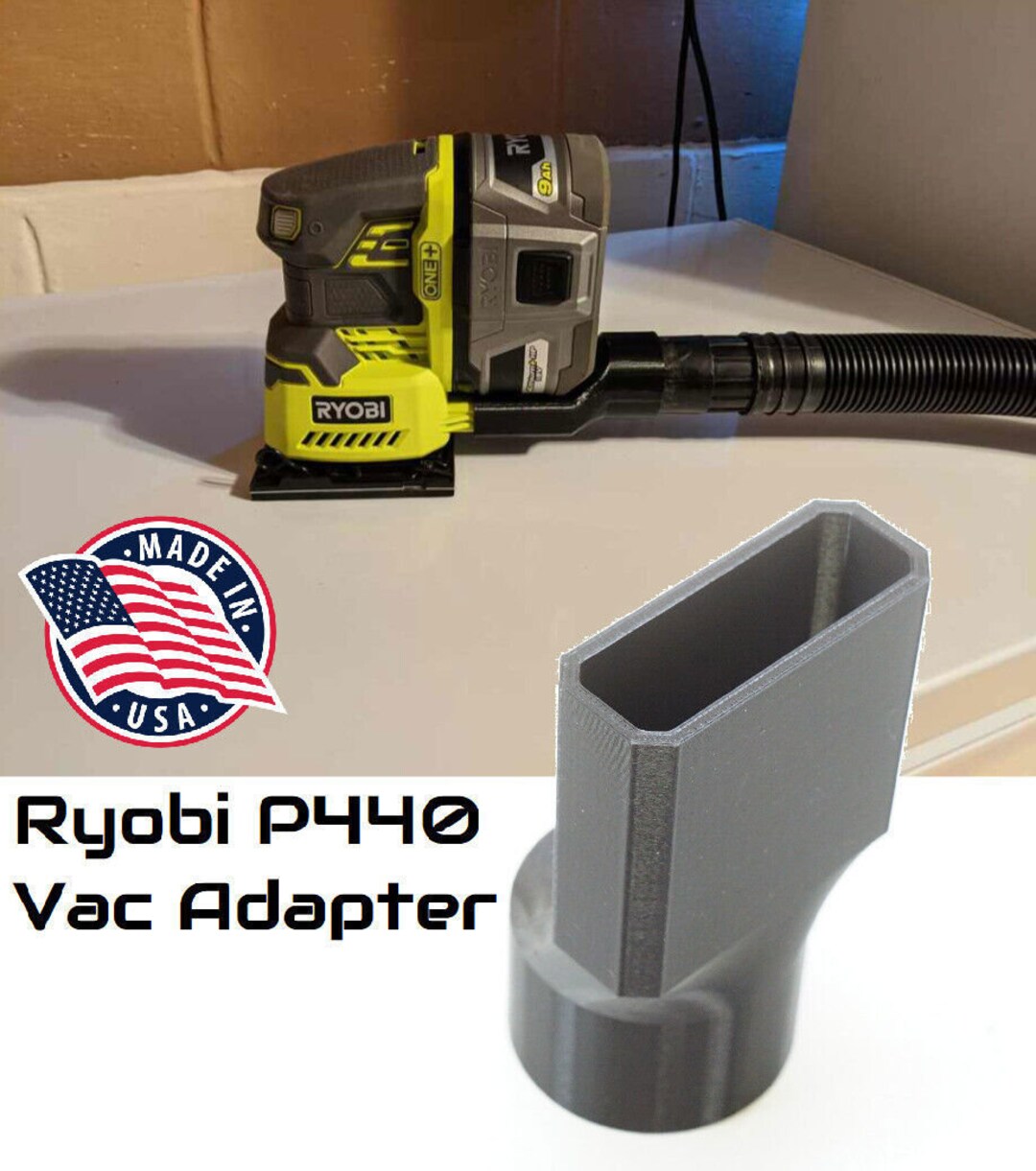 Ryobi 6 Gallon Shop Vacuum P770ID to One 1/4 Sheet Sander Hose Adapter ...