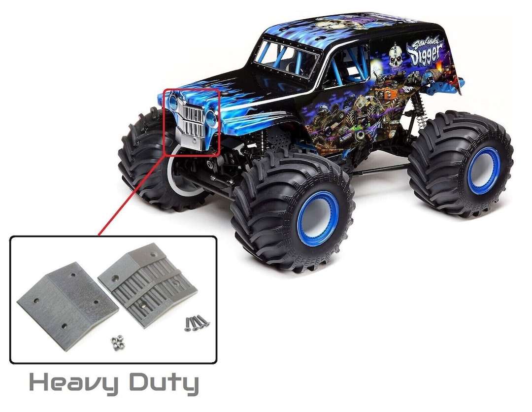 Blacked Out Front Grille for Losi RC Monster Truck LMT Son-uva Digger ...