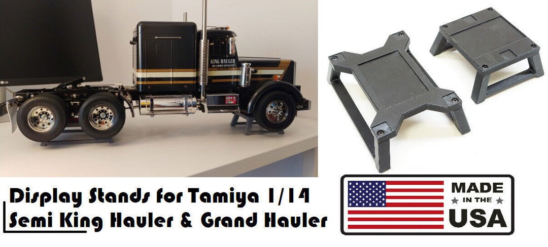 Tamiya 1/14 Scale Semi Truck Grand Hauler Display Stand front & Rear - Etsy