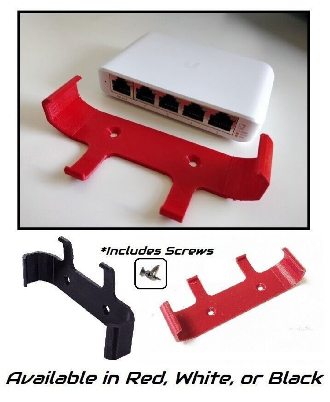 Wall Mount for Unifi USW Flex Mini Network Switch With POE - Etsy