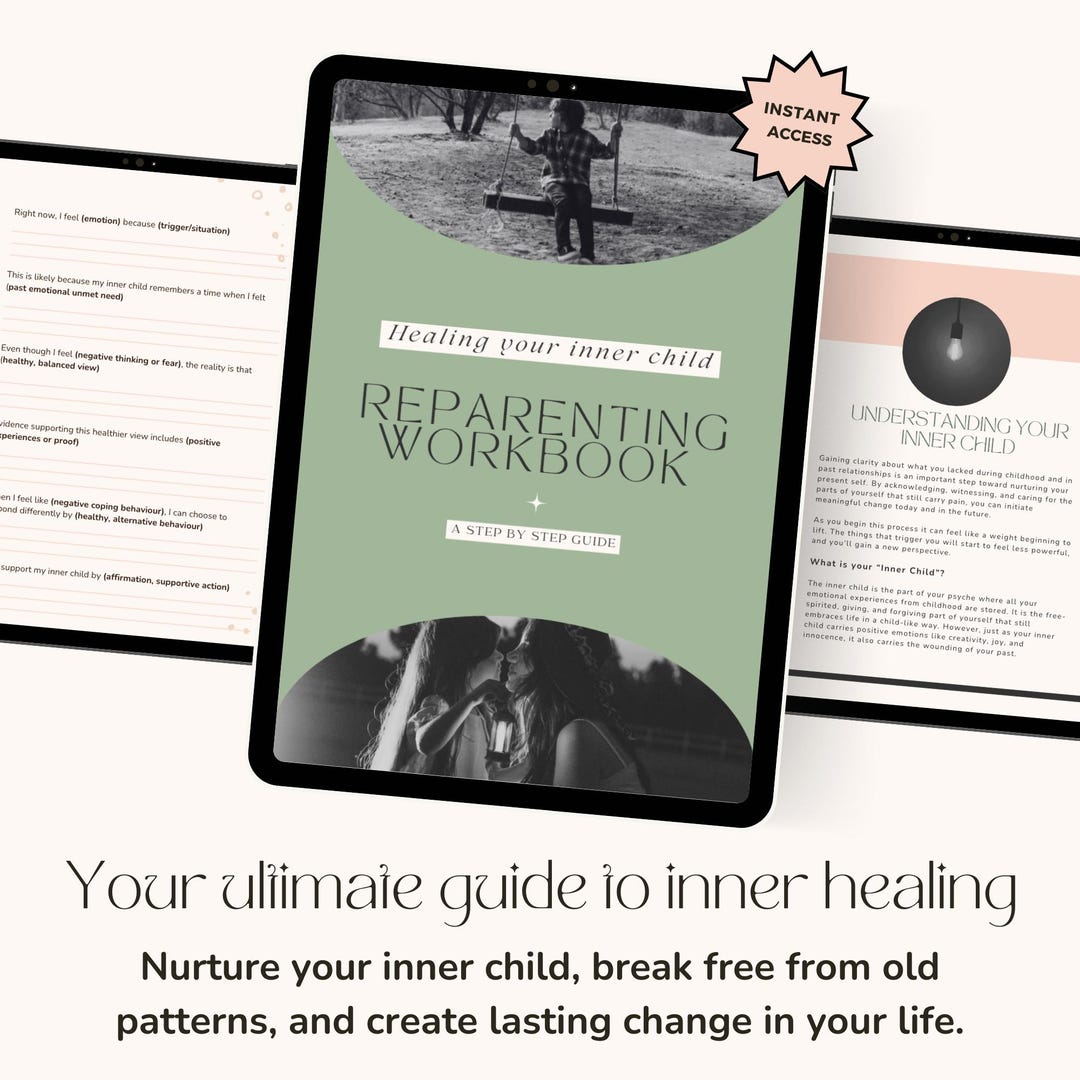 Reparenting, Reparenting Workbook, Reparenting Therapy, Inner Child ...
