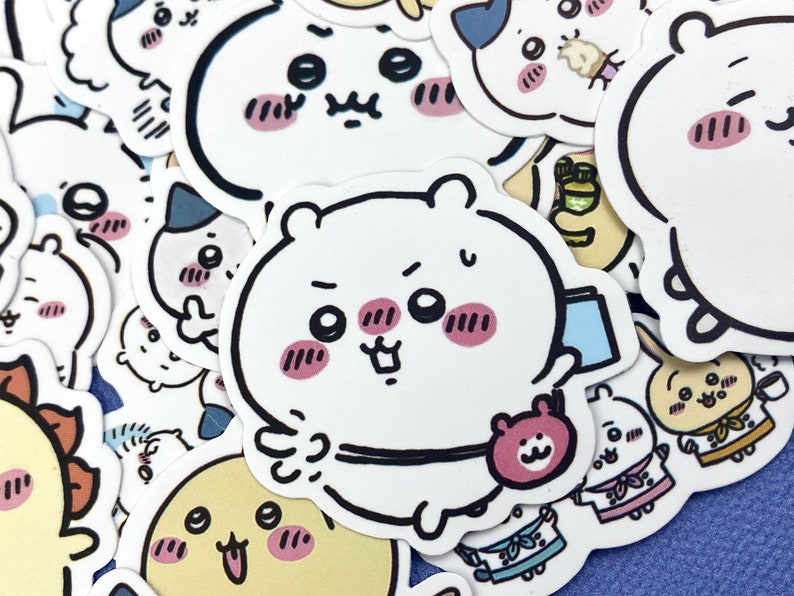 50 Chiikawa Stickers-japanese Anime Stickers-cute Cartoon Stickers ...