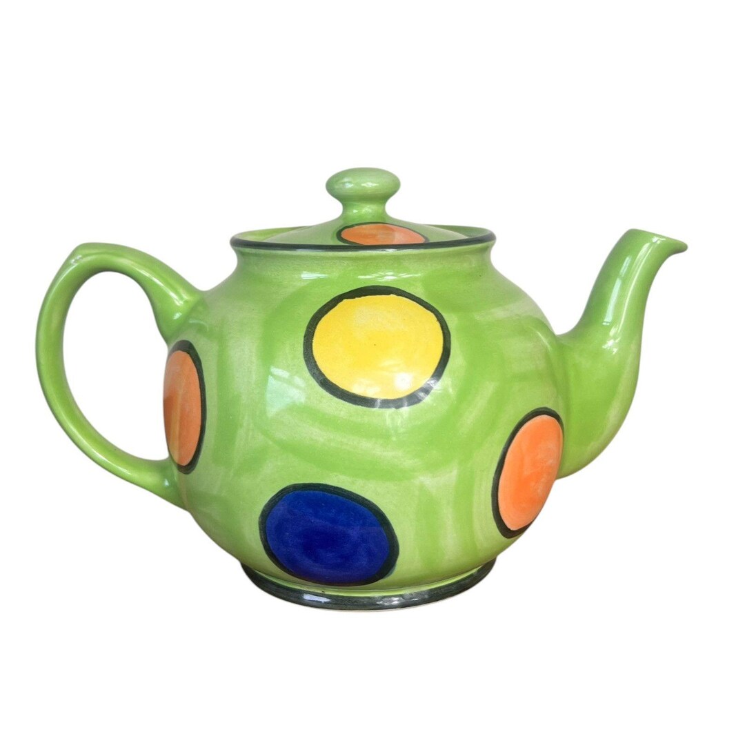 Vintage Spotty Polka Dot Sadler Tea Pot Novelty Mid Century Ceramic 4 ...