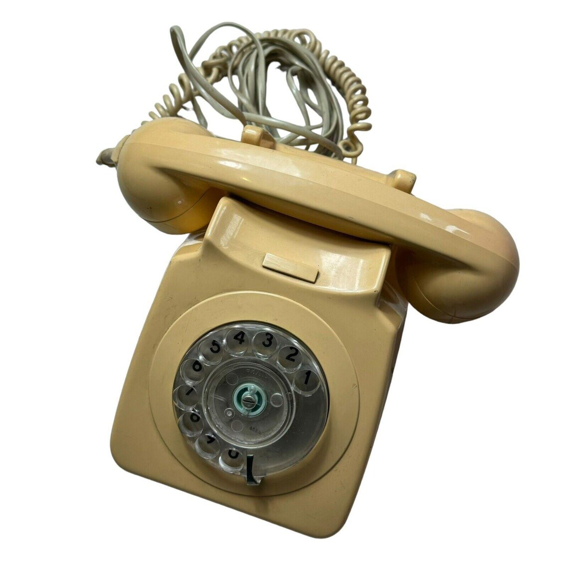 Vintage 1980s Cream Rotary Telephone BT GPO Post Office 746 Dial Fully ...
