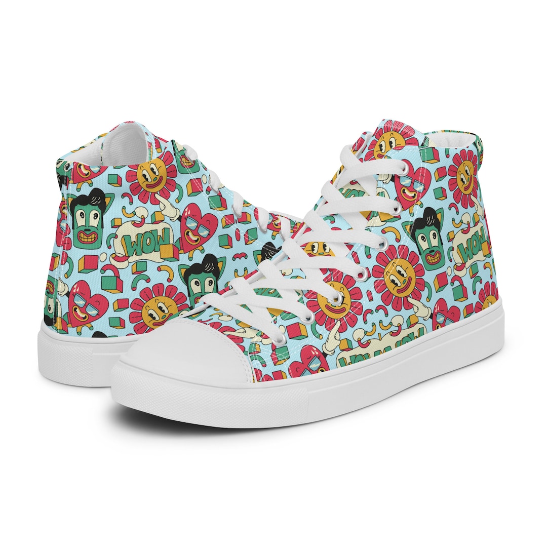 Hand Drown WOW Cartoon / Cool Cartoon Sneakers / Cartoon Doodle Art ...