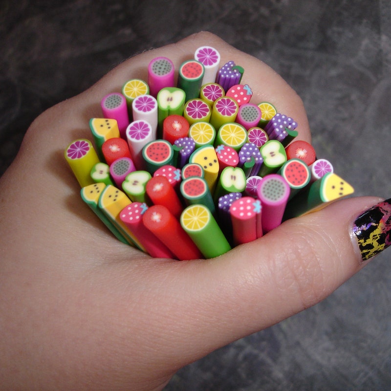 Polymer Clay Fruit Cane - Etsy