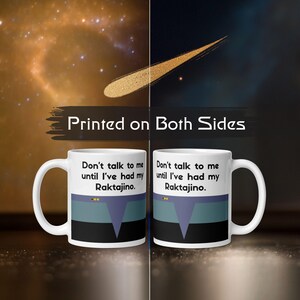 Dax "don't Talk to Me Until I've Had My Raktajino" Mug - Star Trek ...