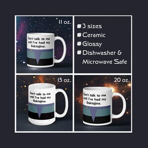 Dax "don't Talk to Me Until I've Had My Raktajino" Mug - Star Trek ...