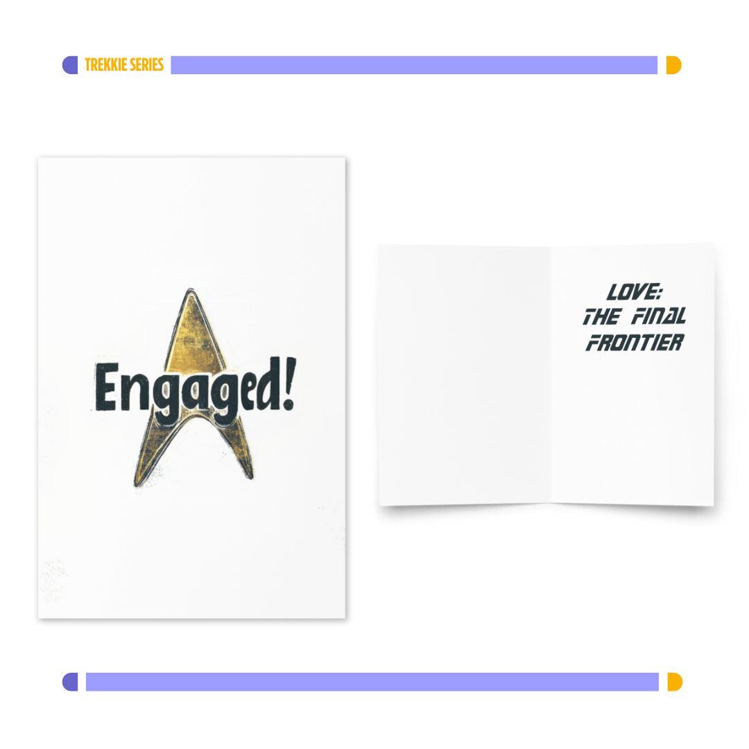 Star Trek Engagement Card: "engaged!" - Picard - Etsy