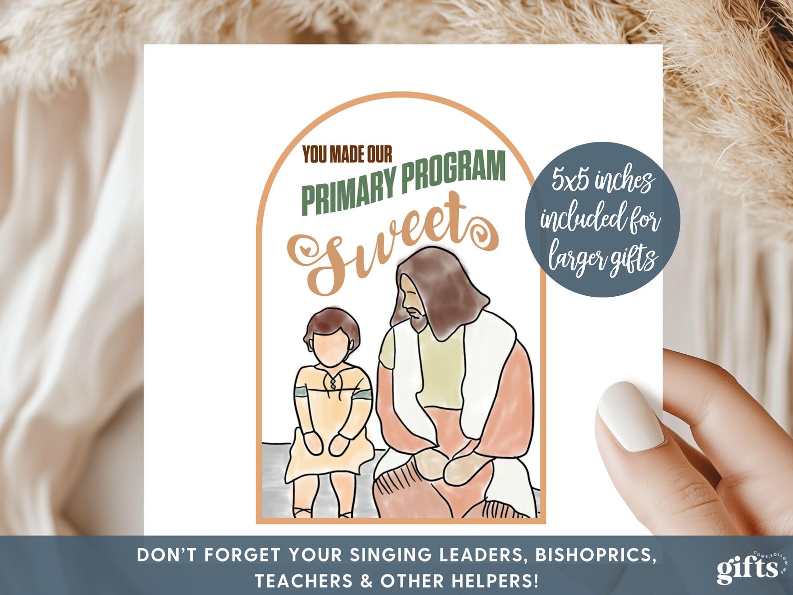 Primary Program Thank You Gift Tags, LDS Primary Church Program Easy ...