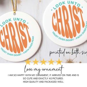 Look Unto Christ LDS Youth Theme 2025 Ornament Look Unto Me in Every ...