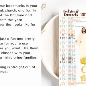 Come, Follow Me 2025 Printable Monthly Reading Schedule for Doctrine ...