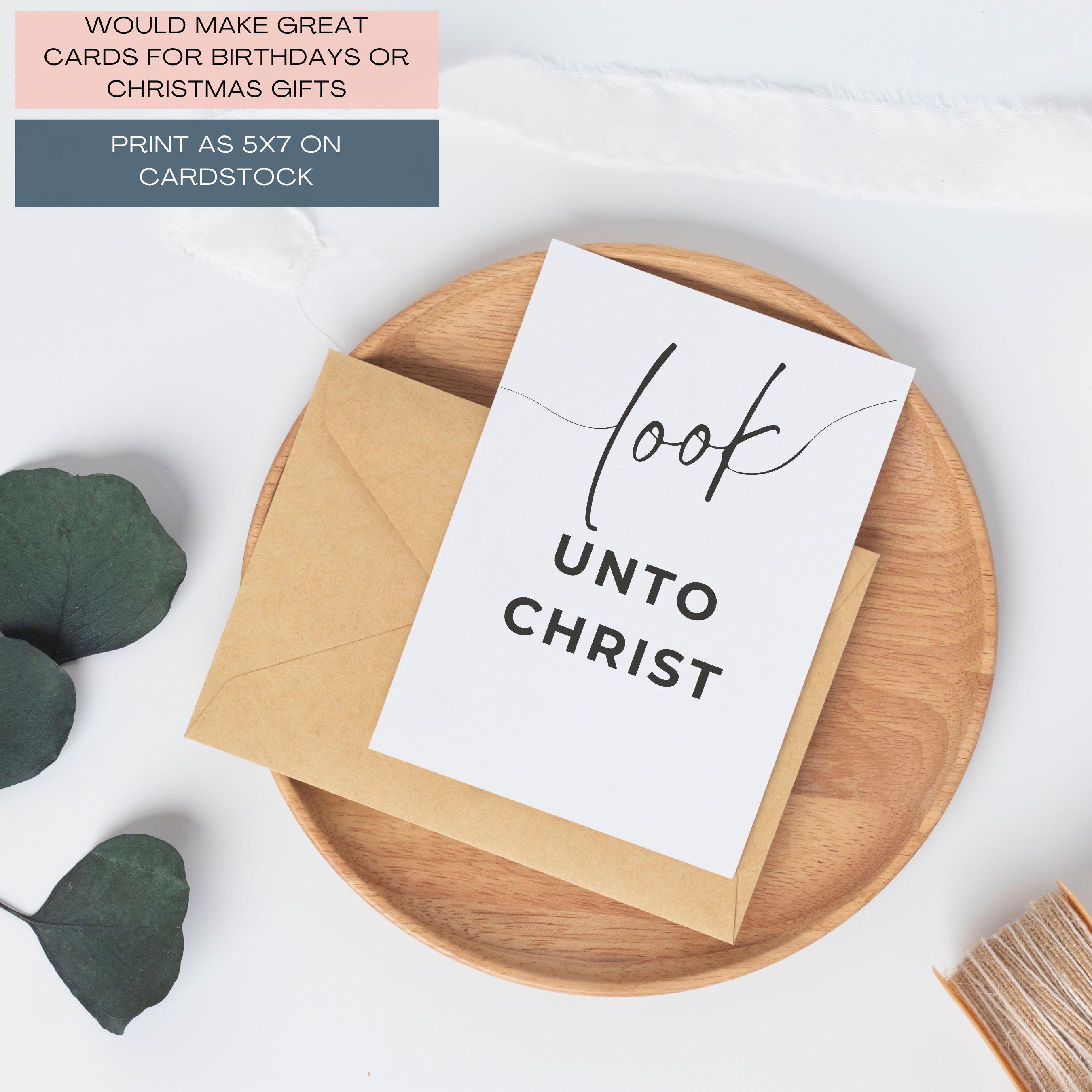 Look Unto Christ | LDS Youth Theme 2025 Poster | Look Unto Me in Every ...