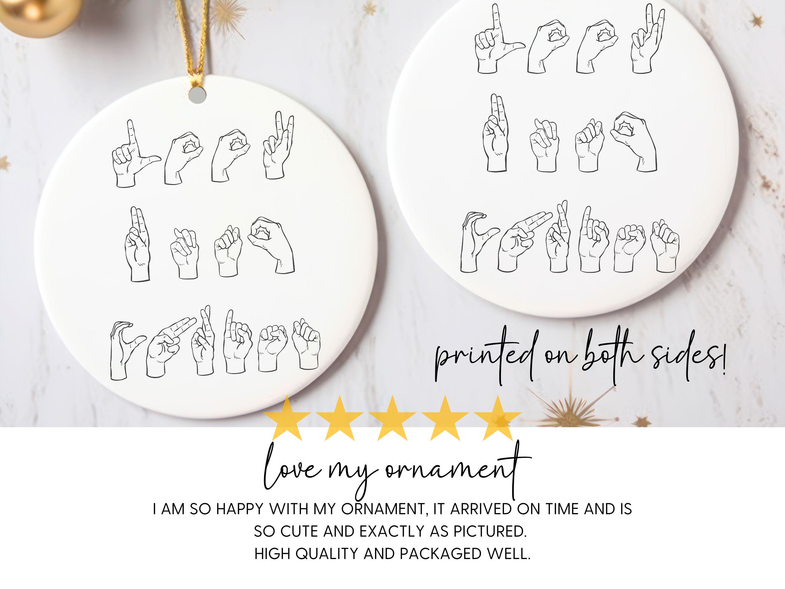 Look Unto Christ ASL Youth Theme 2025 Ornament Look Unto Me in Every ...