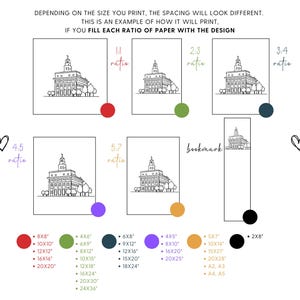 Nauvoo Temple Line Art Printable Digital Download, LDS Baptism ...