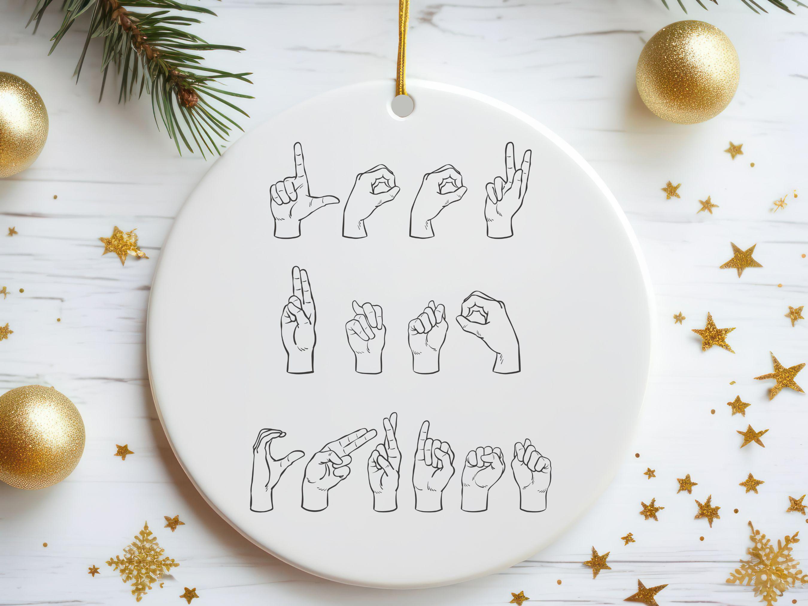 Look Unto Christ ASL Youth Theme 2025 Ornament Look Unto Me in Every ...