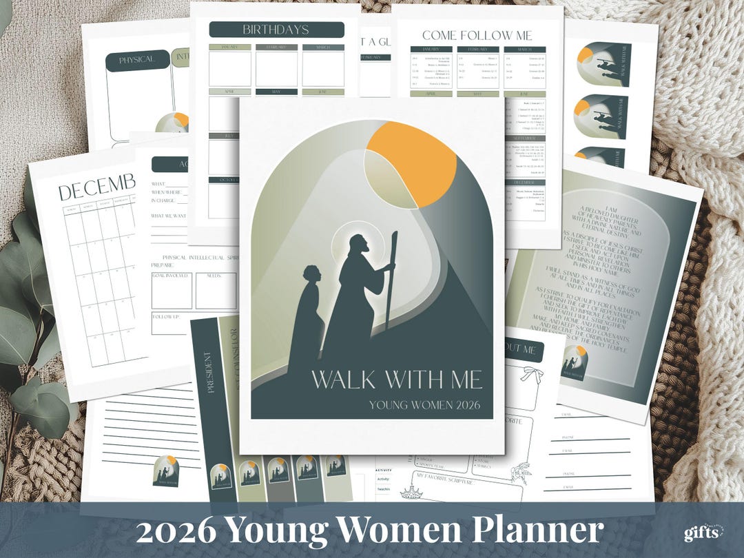 2026 Young Women Binder YW Presidency Planner, LDS YW Activity ...