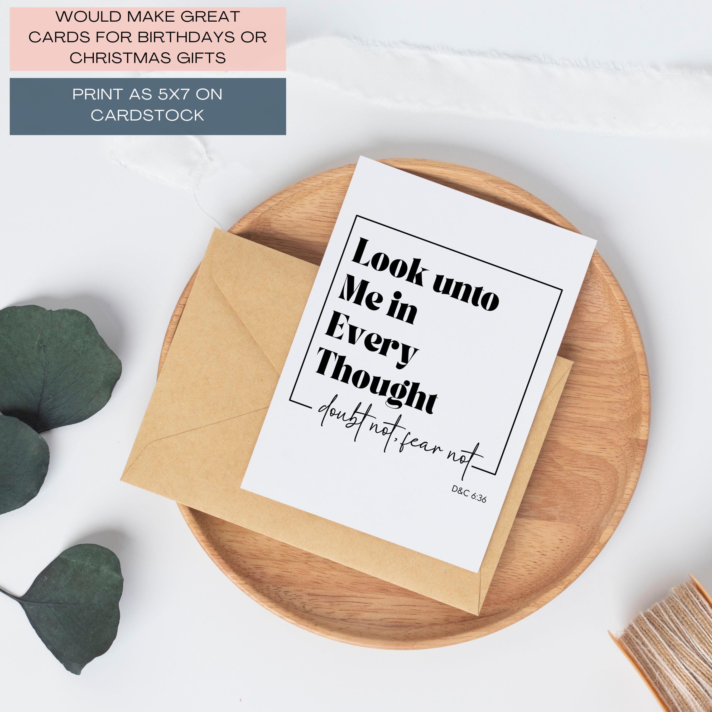 LDS Youth Theme 2025 Poster Look Unto Me in Every Thought D&C 6:36 ...