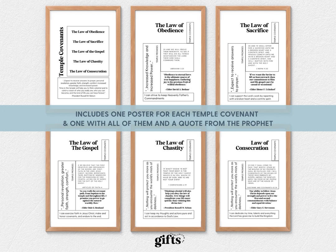 Temple Covenants Art Print, LDS Digital Download, Temple Gift ...
