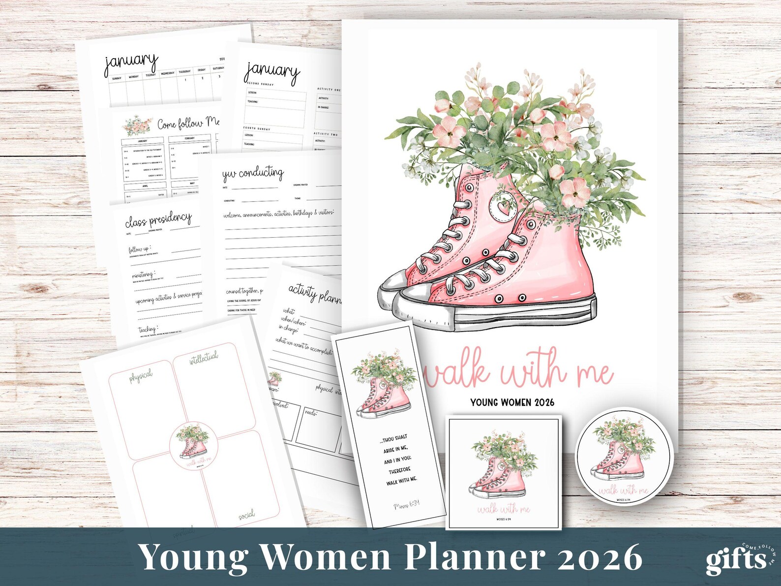 2026 Young Women Binder YW Presidency Planner, LDS YW Activity ...