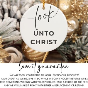 Look Unto Christ LDS Youth Theme 2025 Ornament Look Unto Me in Every ...