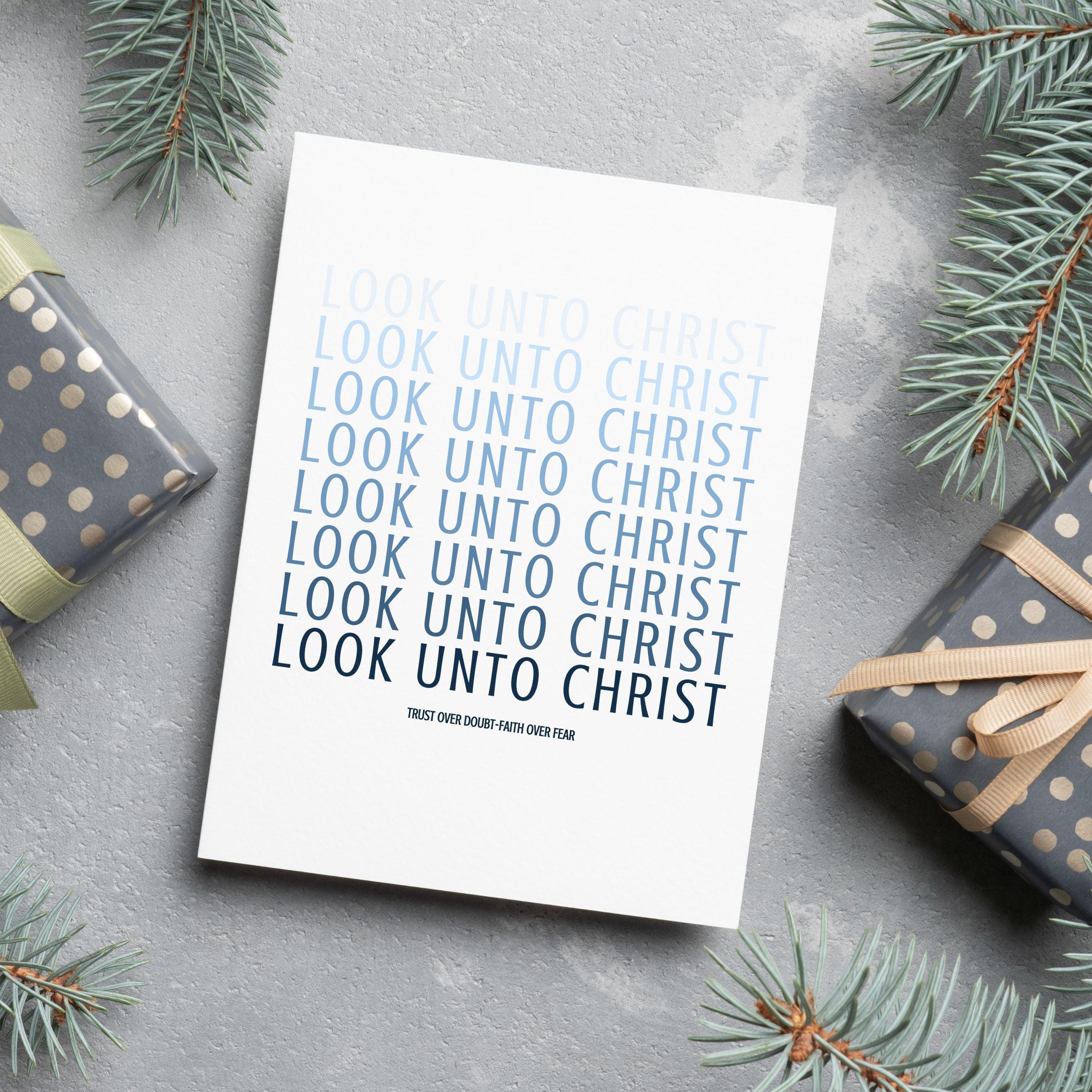 Look Unto Christ LDS Youth Theme 2025 Poster Look Unto Me in Every ...