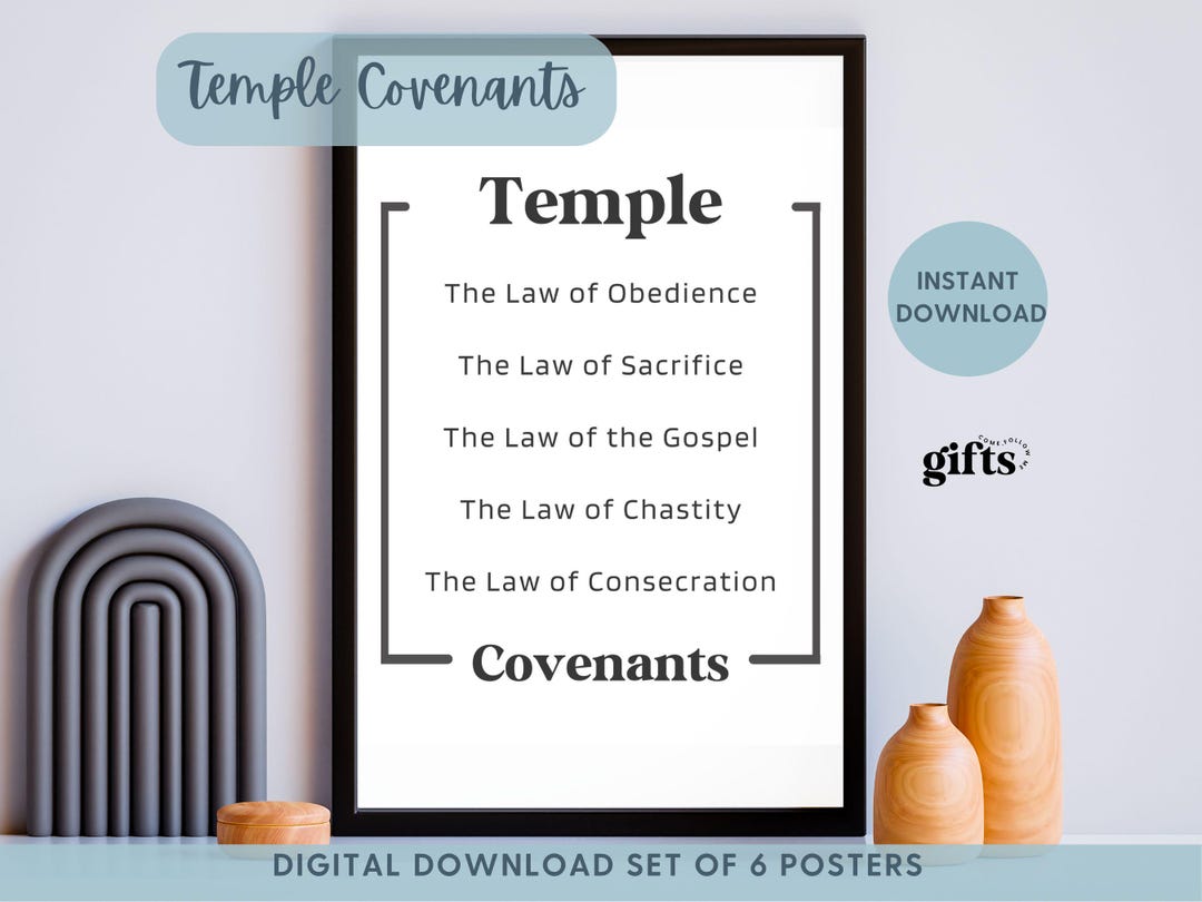 Temple Covenants Art Print, LDS Digital Download, Temple Gift ...