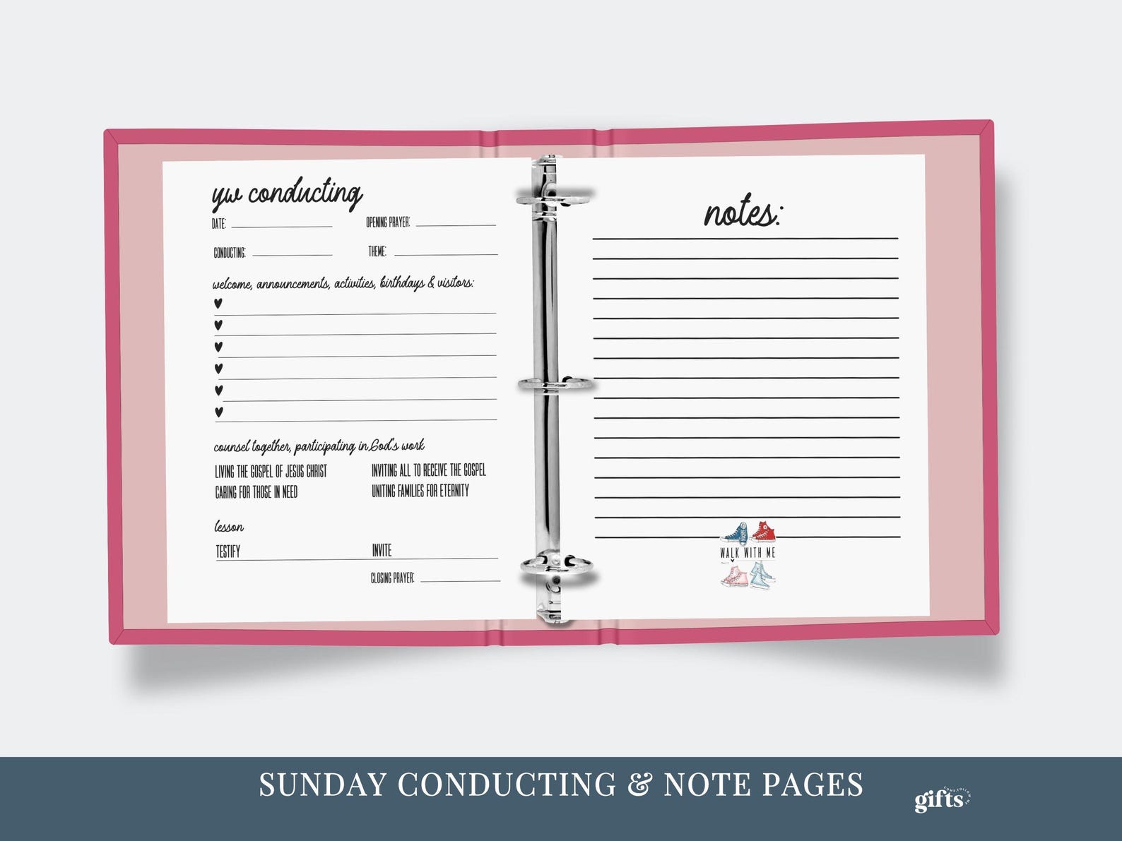 2026 Young Women Binder YW Presidency Planner, LDS YW Activity ...