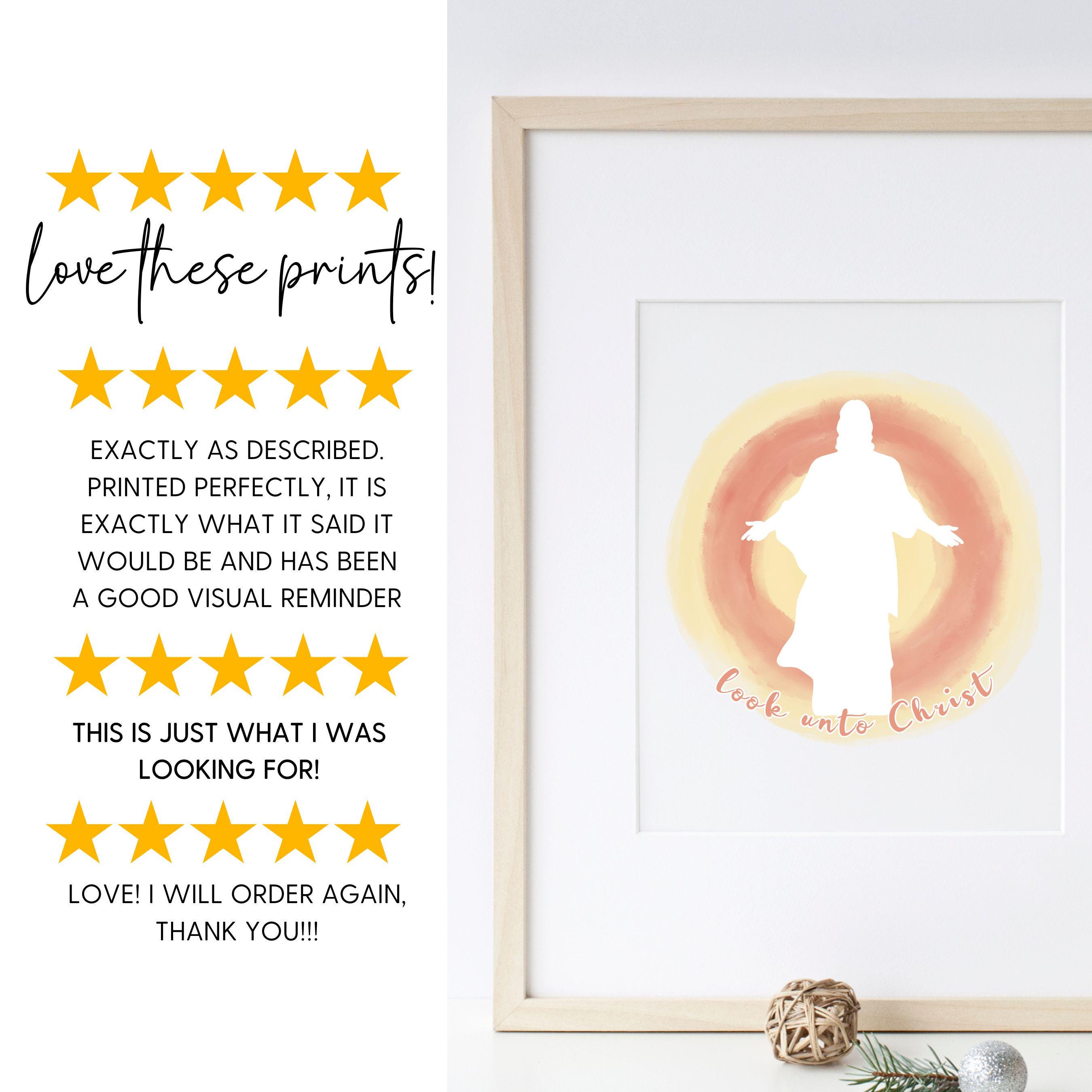 Look Unto Christ LDS Youth Theme 2025 Poster Look Unto Me in Every ...