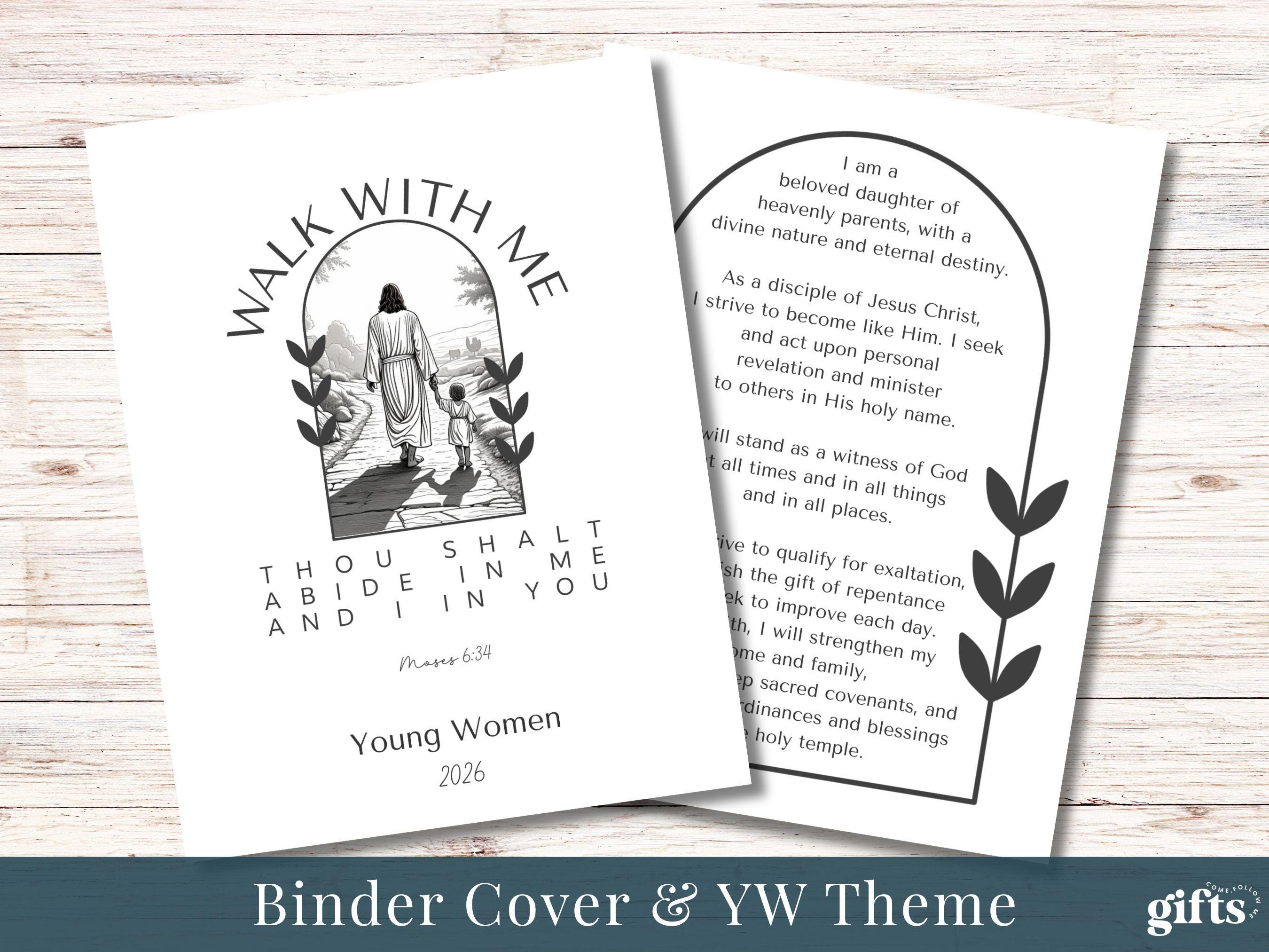 2026 Young Women Binder YW Presidency Planner, LDS YW Activity ...
