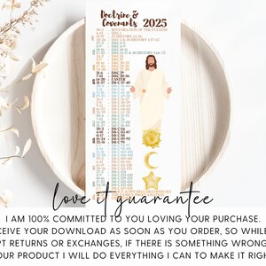 Come, Follow Me 2025 Printable Monthly Reading Schedule for Doctrine ...