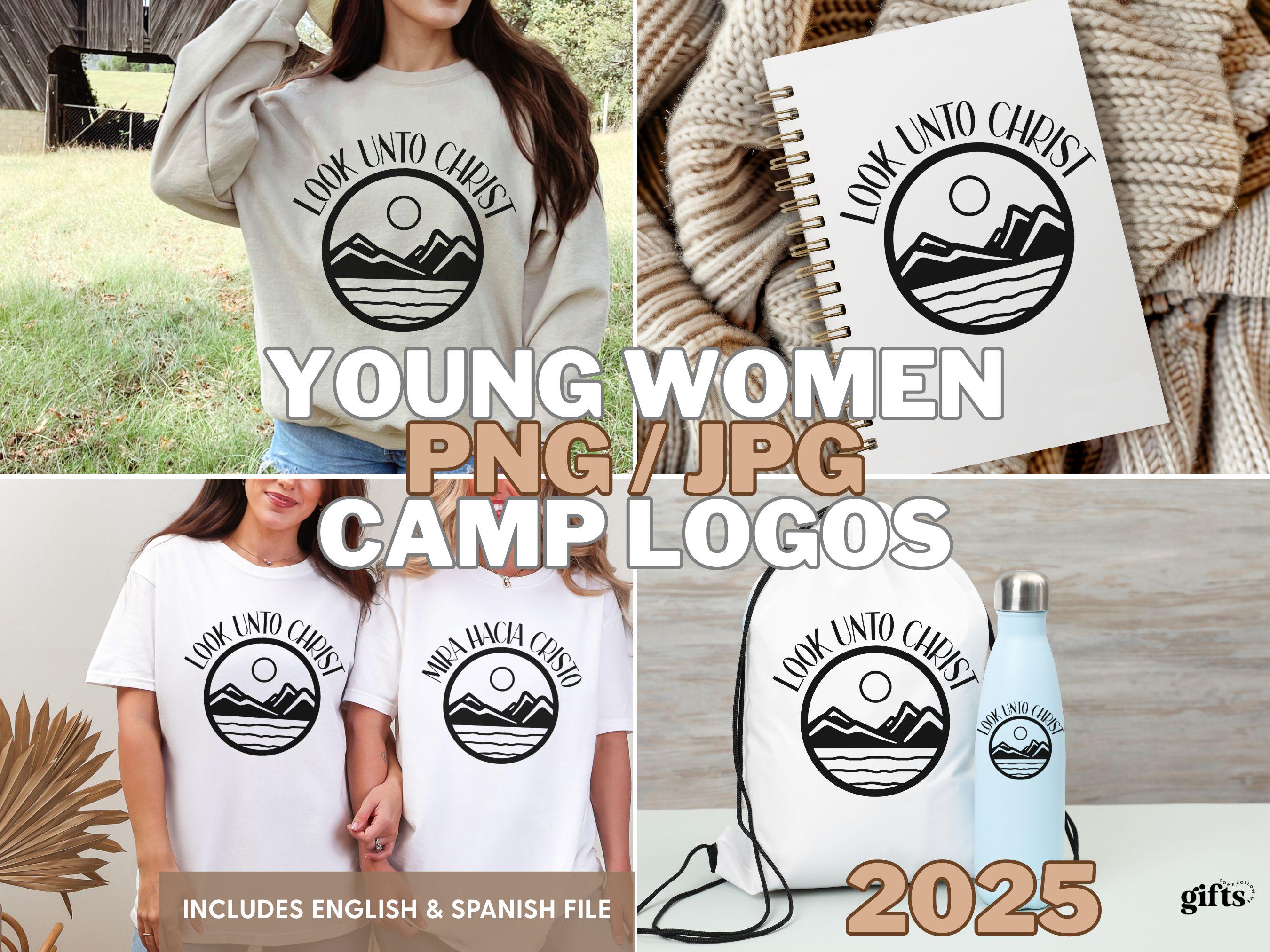 Young Women Camp Themes Logos Digital, 2025 LDS Youth Theme "look Unto ...