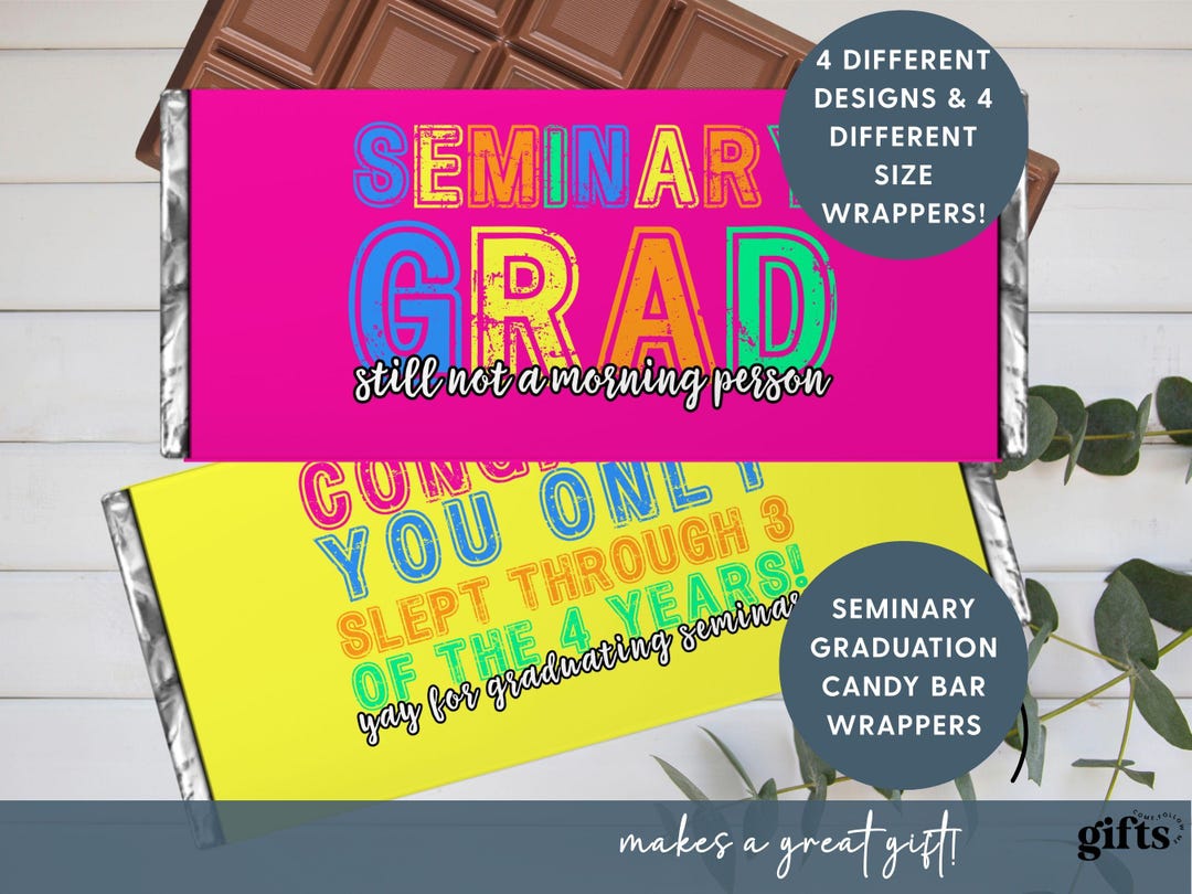 Seminary Graduation Gift Candy Bar Wrappers, Inspirational Gift for LDS ...