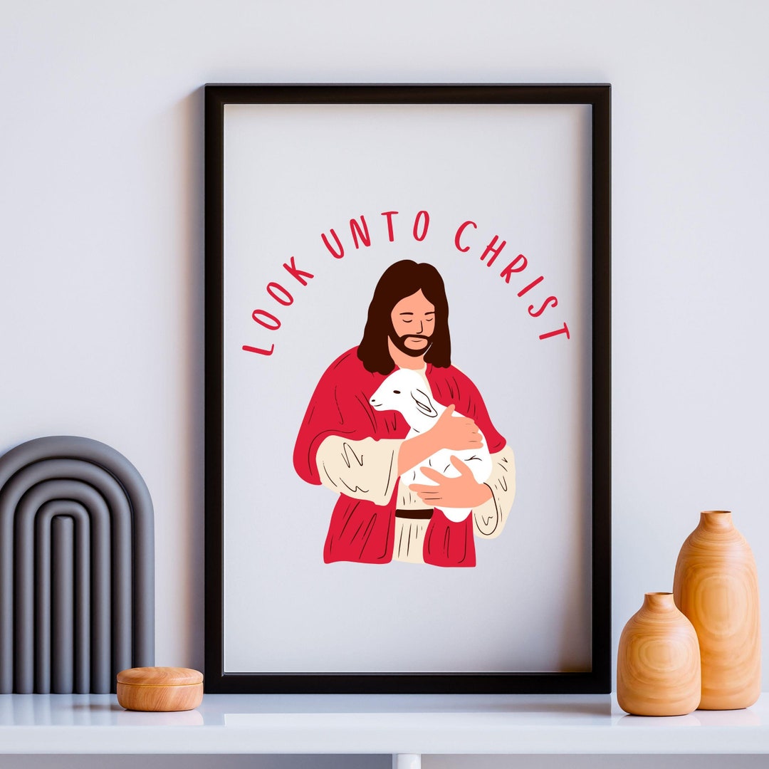 Look Unto Christ | LDS Youth Theme 2025 Poster | Look Unto Me in Every ...