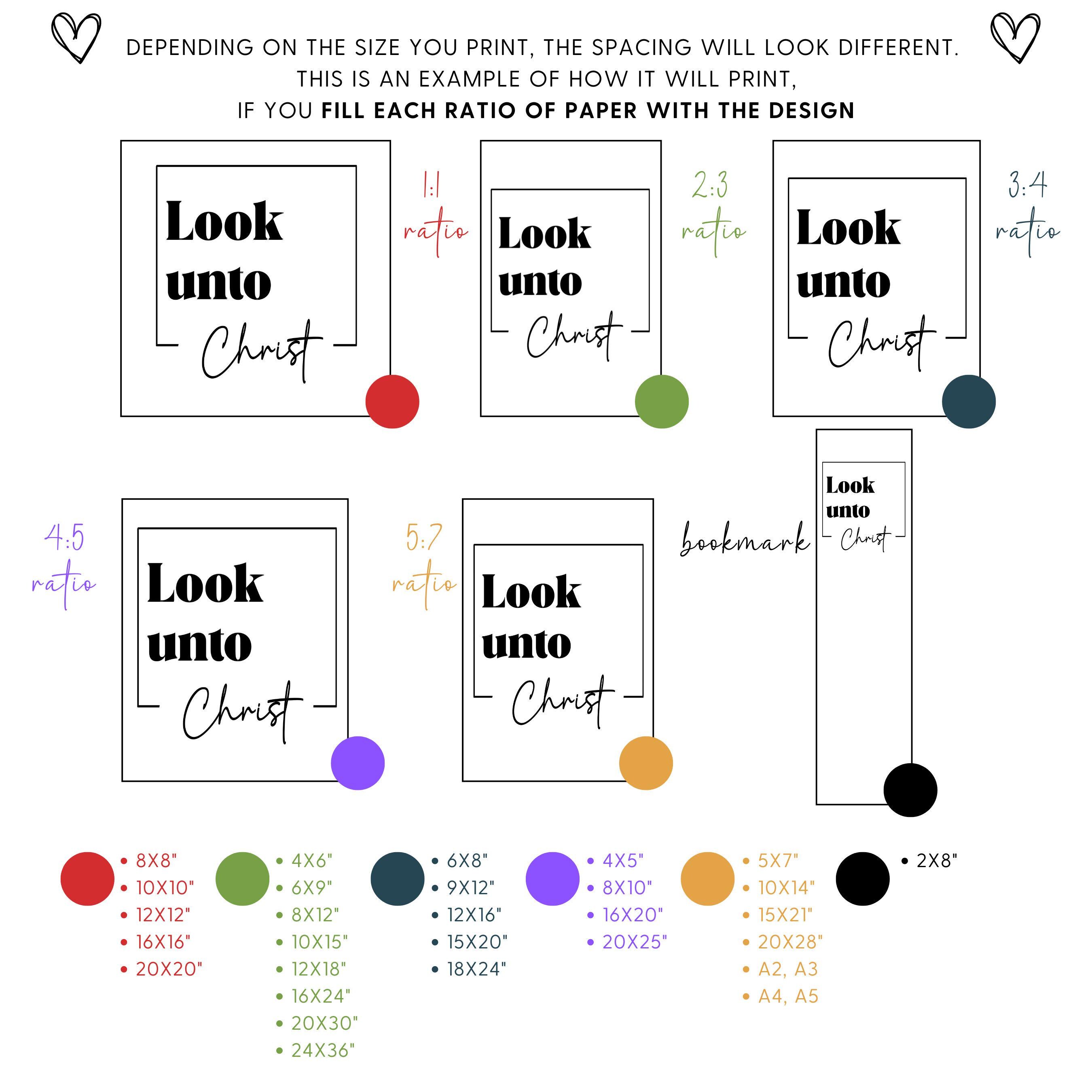 Look Unto Christ | LDS Youth Theme 2025 Poster | Look Unto Me in Every ...