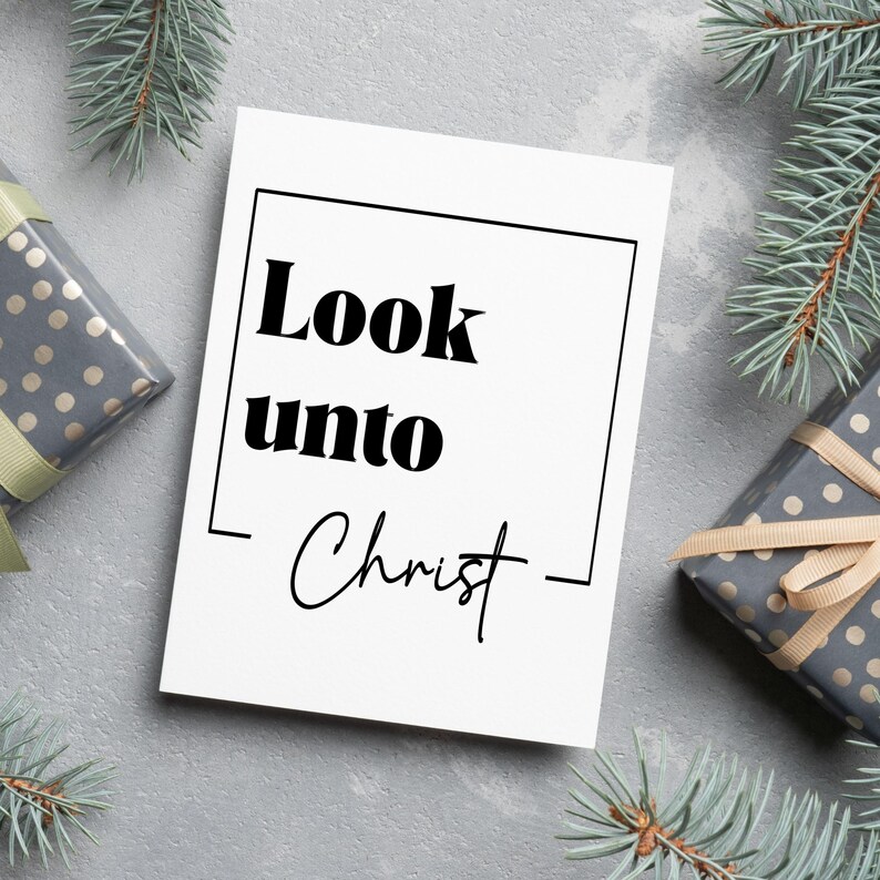 Look Unto Christ | LDS Youth Theme 2025 Poster | Look Unto Me in Every ...