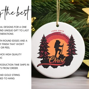 Look Unto Christ LDS Youth Theme 2025 Ornament Look Unto Me in Every ...