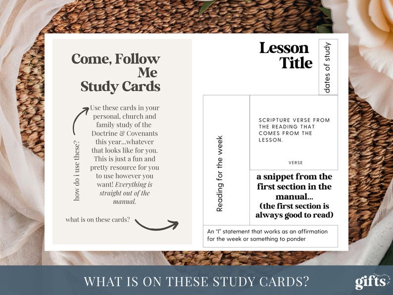 Old Testament Cards Come Follow Me 2026 Study Guide Church of Jesus ...