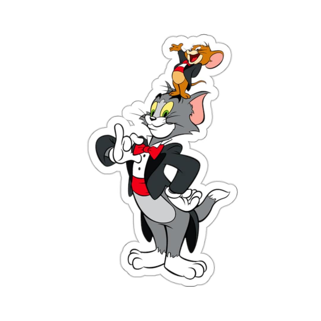 Tom and Jerry Cut Stickers - Etsy